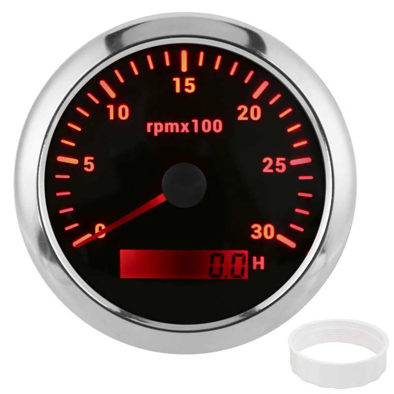Boat Tachometer 0‑3000rpm Pointer Tachometer 7 Col... – Grandado