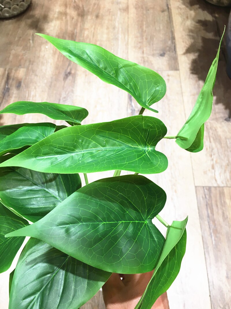 Artificial Calla Leaves Real Touch Tulip Radish Leaf Outdoor Waterproof ...