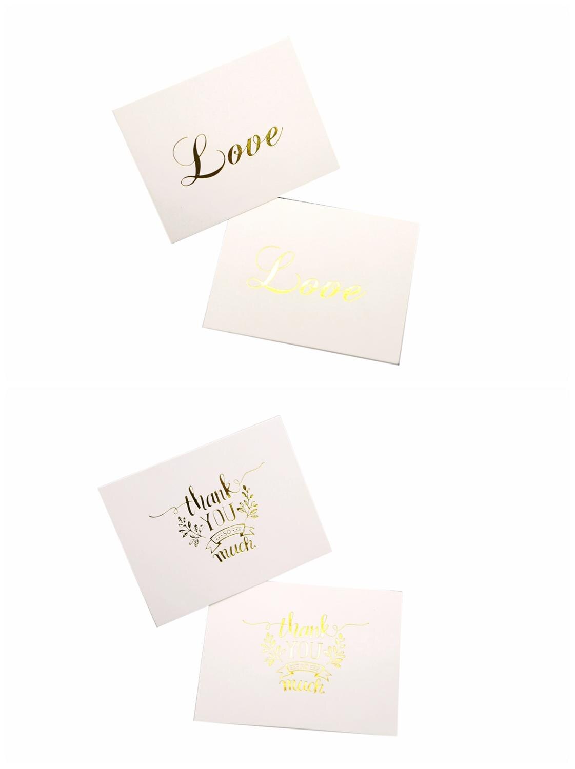 Mini Goud Dank U Wenskaarten Valentijn Gelukkige V... – Grandado