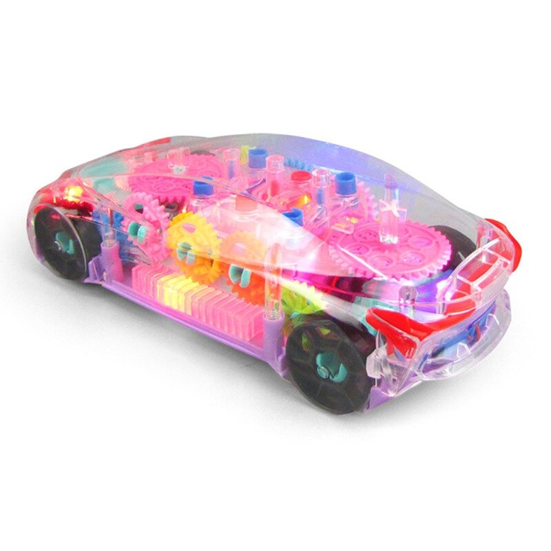 Birthday Kids Transparent Gear Concept Car Electri... – Grandado