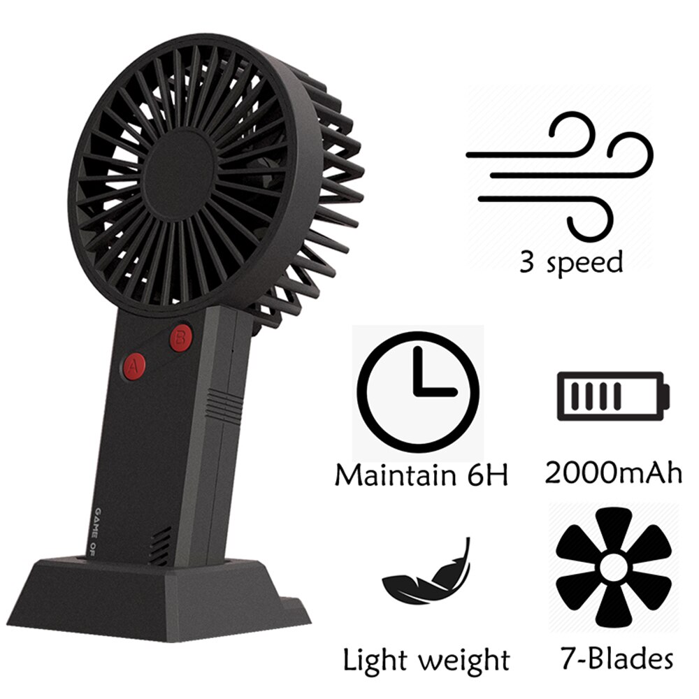 Usb Mini Handheld Ventilator Bureau Ventilator 3 C... – Grandado