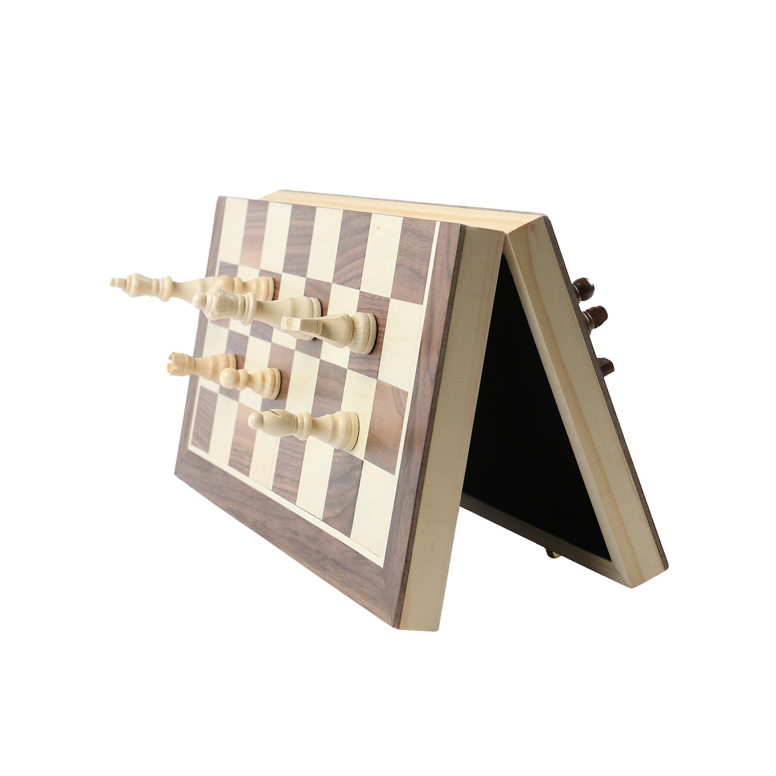 Wooden Magnetic International Chess Foldable Potab... – Grandado