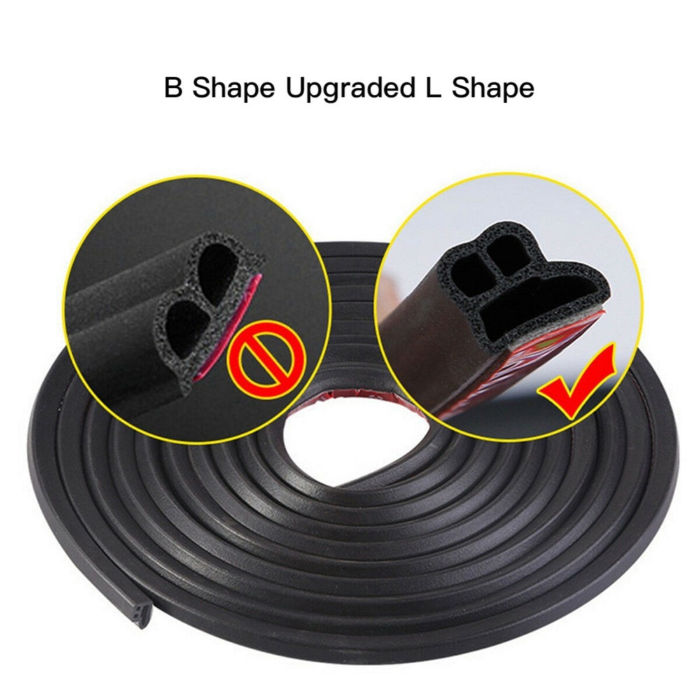 5M Car Sealer L-type Auto Door Rubber Seal Strip S... – Grandado