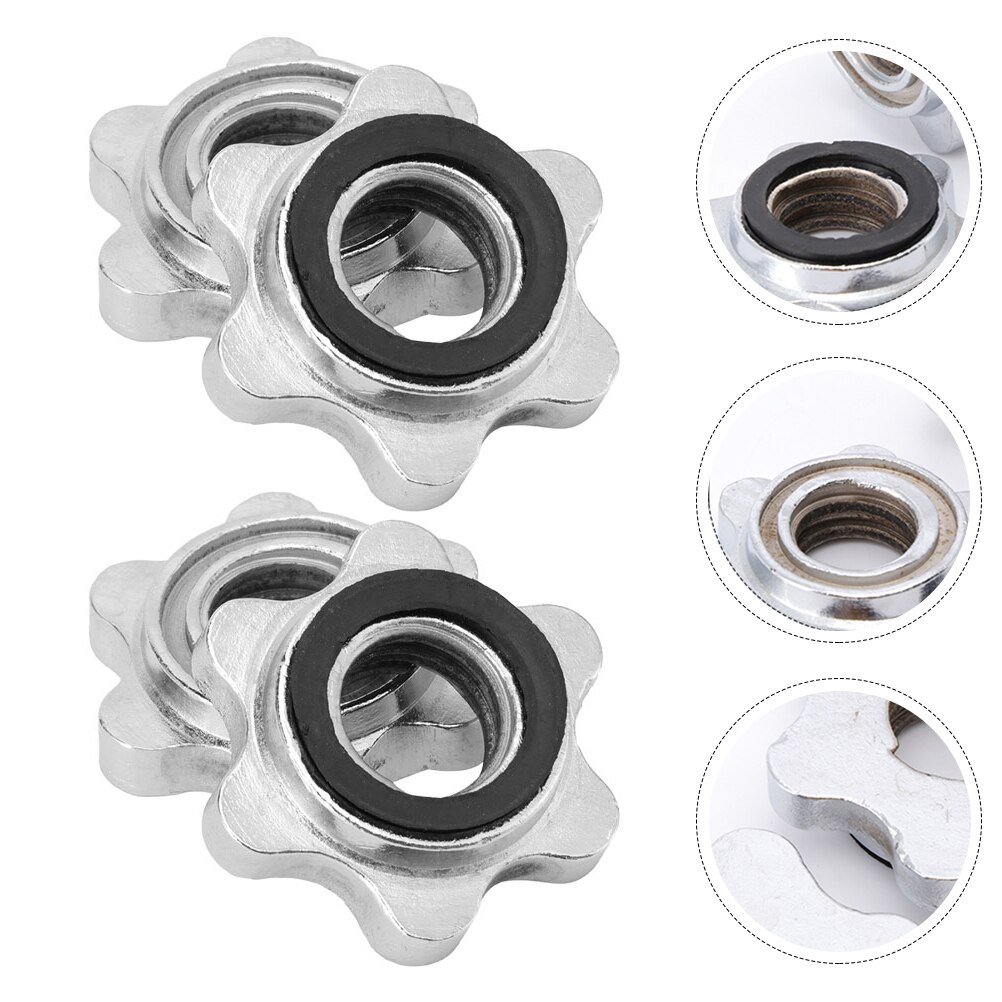 4pcs Barbell Spin-lock Collars Screw Clamps Hex Sc... – Grandado