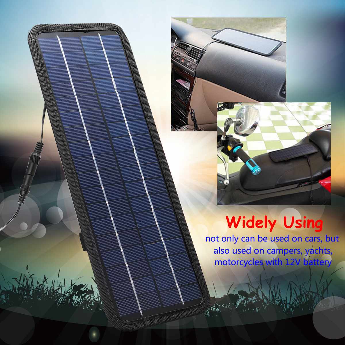 DC 12V Solar Panel Polycrystalline Sun Power Solar... – Grandado