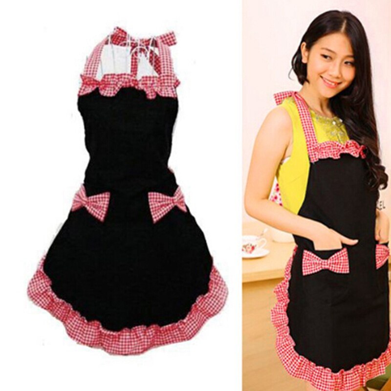 Bib Apron Dress Flirty Vintage Kitchen Women Bowkn... – Grandado