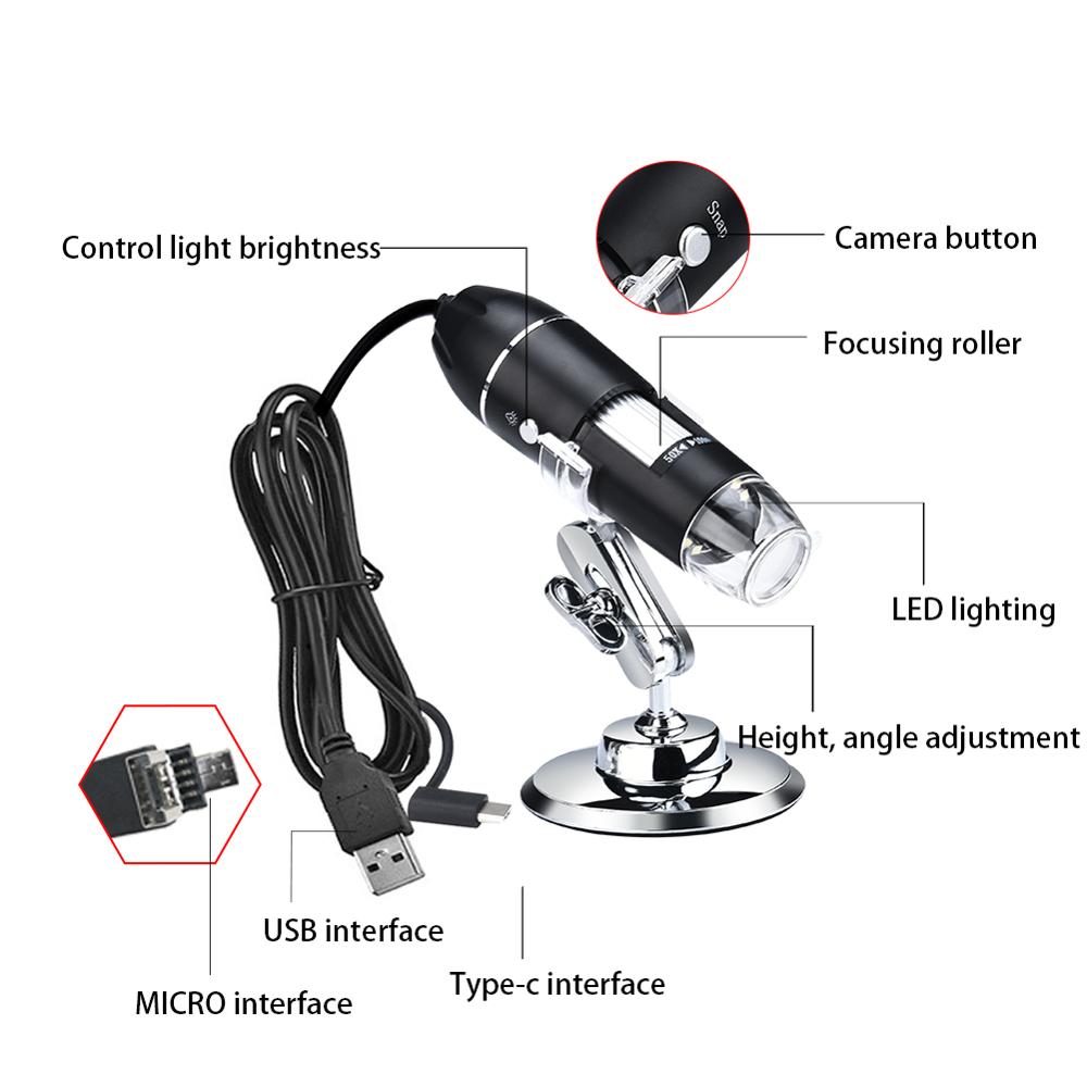 1000x Usb Microscope Handheld Portable Digital Mic Grandado