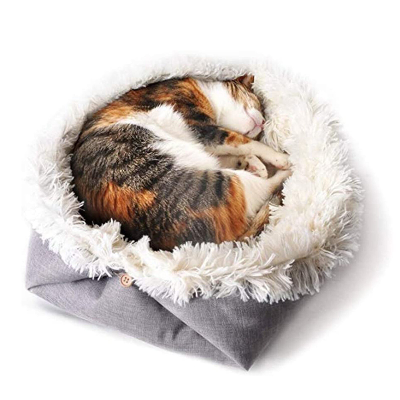 Pet cat litter dual-purpose soft pet bed dog cat w... – Grandado