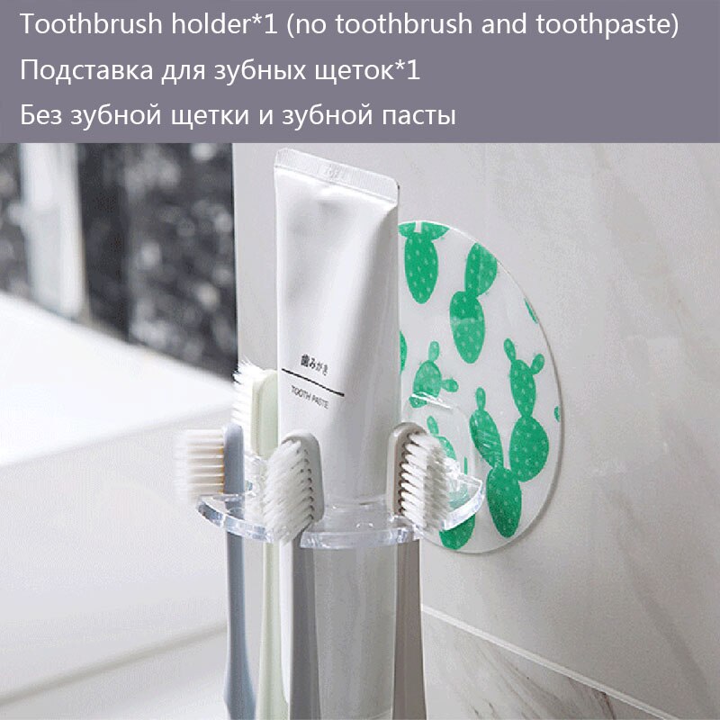 Toothbrush Holder Set Toothpaste Dispenser Wall Mo... – Vicedeal