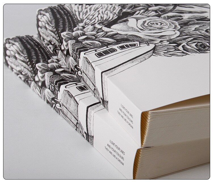 19cmX26cm , B5 Vintage Rose Flower Blank Sketch bo... – Grandado