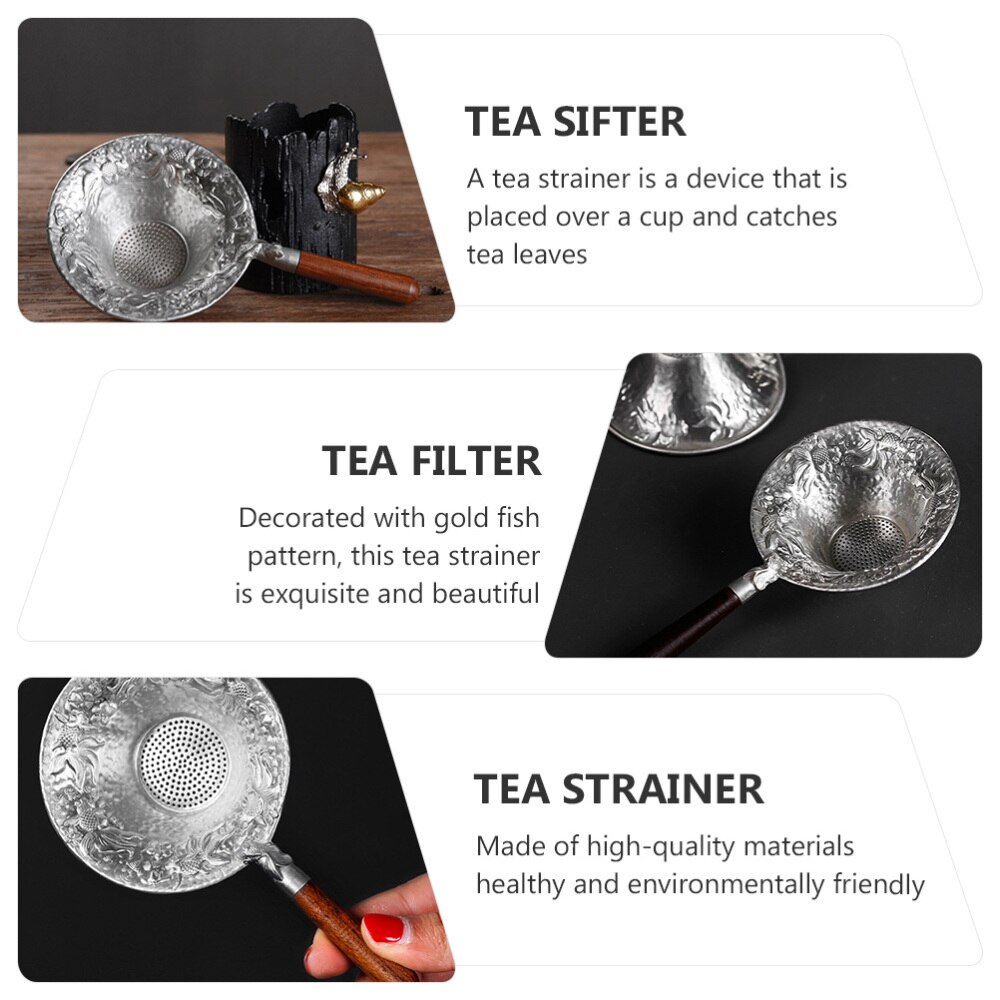 1Pc Tea Sifter Gold Fish Pattern Tea Infuser Tea S... – Grandado
