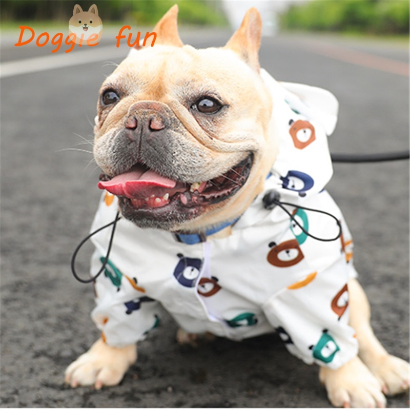 Pet Dog Raincoat Pug French Bulldog Clothes Waterp... – Grandado