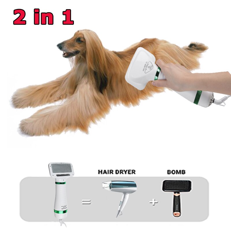300W 2 In 1 Portable Dog Dryer Adjustable Temperat... – Vicedeal