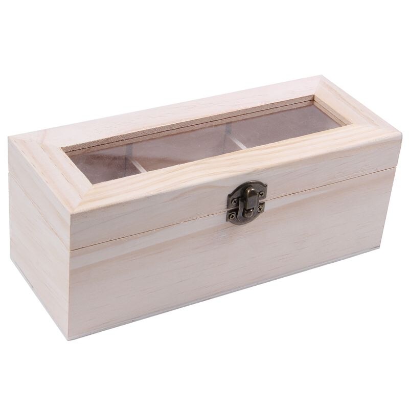 Wood Tea Caddies Tea Bag Jewelry Organizer Chest S... – Grandado