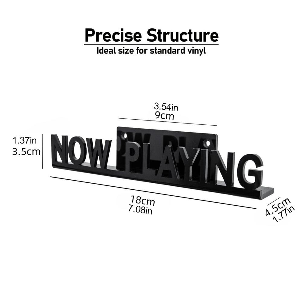 Acrylic Record Shelf Wall Mount Now Playing Wall M... – Grandado