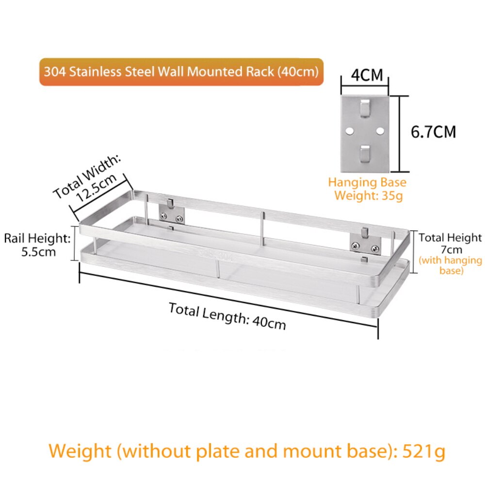 Küche Wand Regal Lagerung Organizer Regal Gewürz R... – Vicedeal