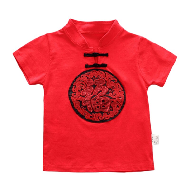 Baby Boy Clothes Sets Short Sleeve Chinese Traditi... – Grandado