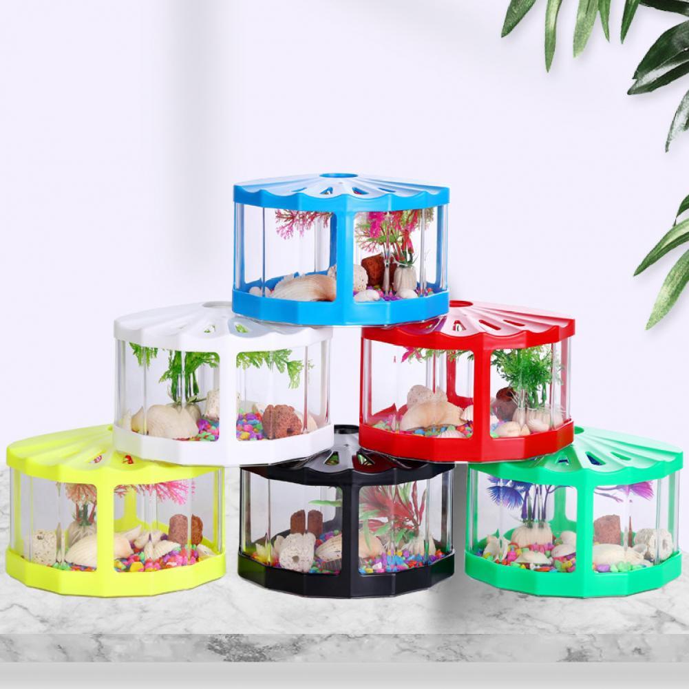Mini Aquarium Tank Universal Goldfish Shrimp Small... – Vicedeal
