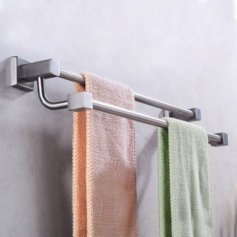 Dubbele Badkamer Handdoek Houder Rvs Handdoek Hang... – Vicedeal