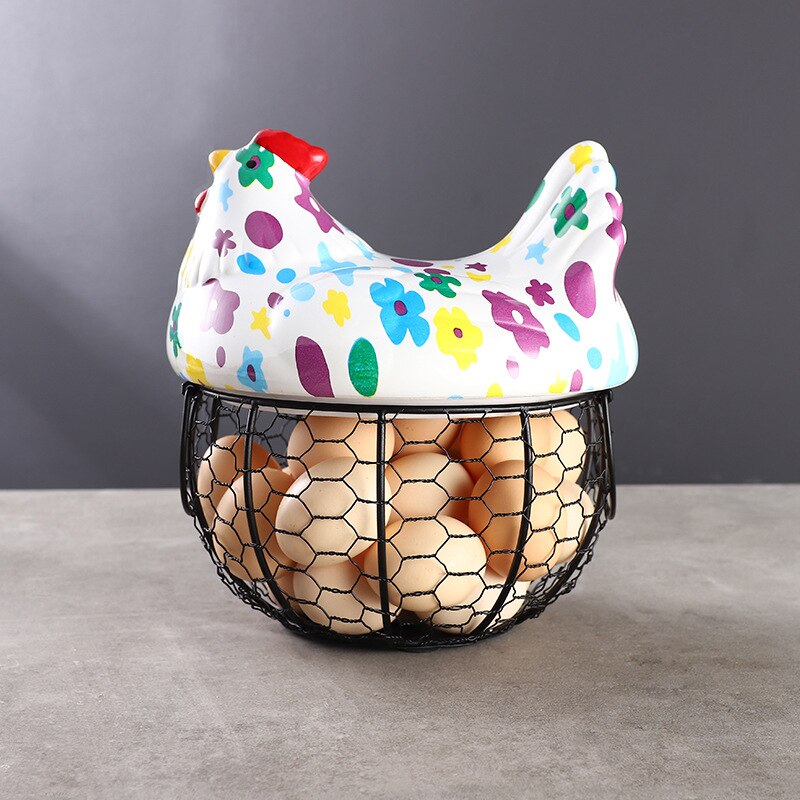 9 Styles Ceramic Egg Storage Basket Chicken Egg Ho... – Grandado