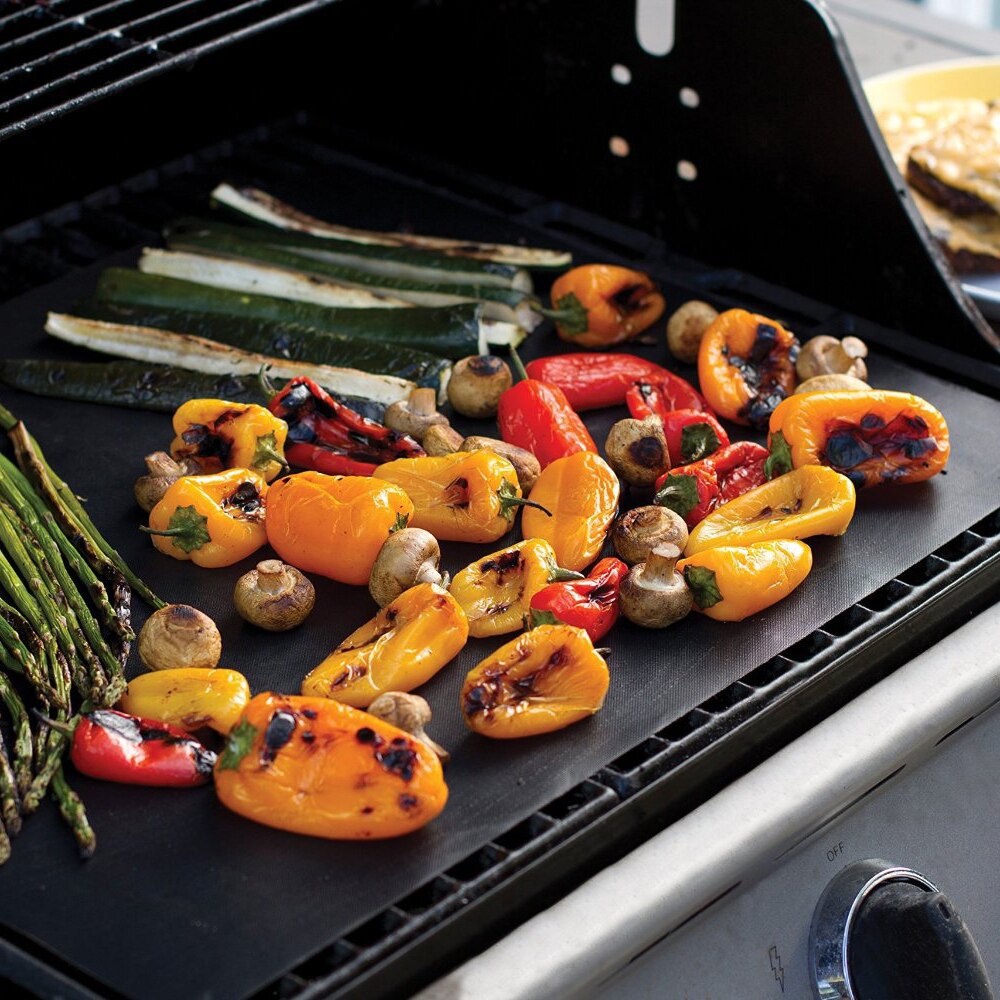 Wärme BBQ Grill matt Kupfer Backformen matt Grill Braten Blatt Tragbare ...