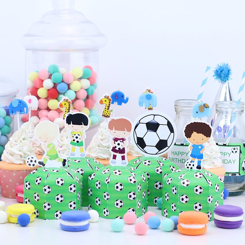 Soccer Favor Box Candy Box Box Cupcake Box Boy Kid... – Grandado