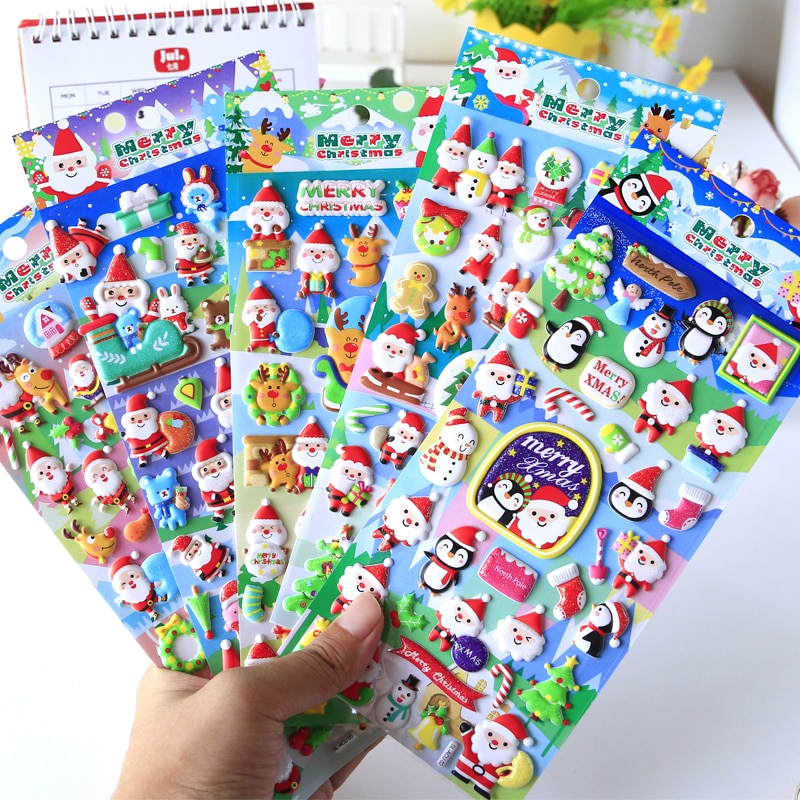 Christmas Santa Claus Elk 3D Cartoon Foam Home Dec... – Vicedeal