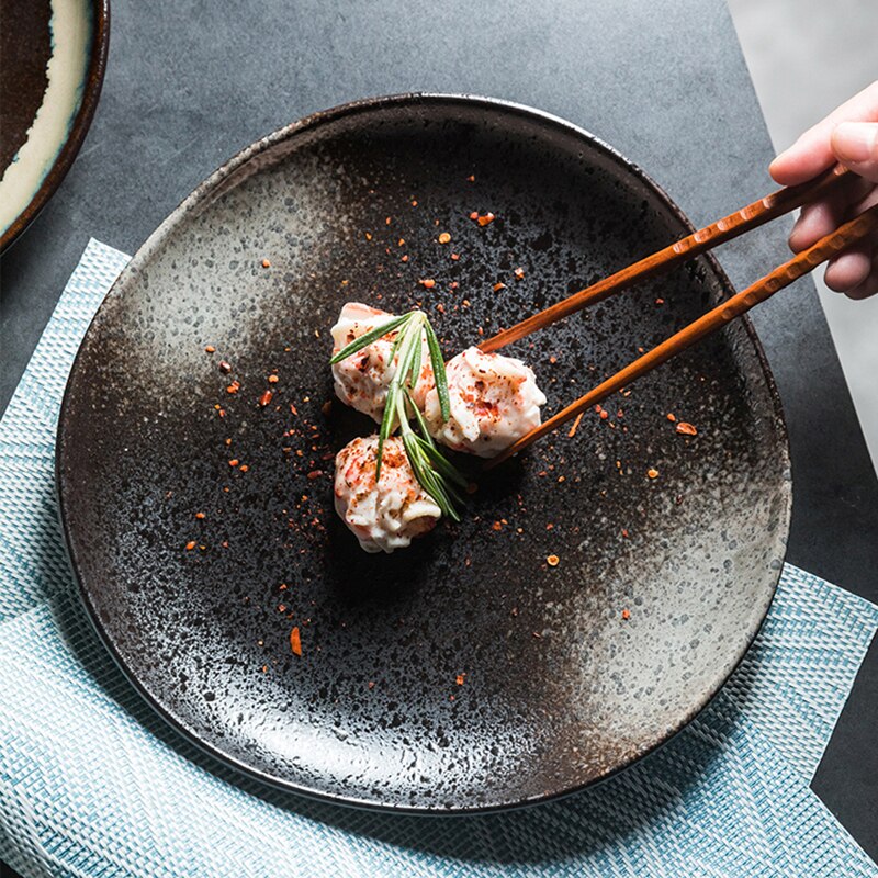 RHE Irregular edges Ceramic plate set Restaurant k... – Vicedeal