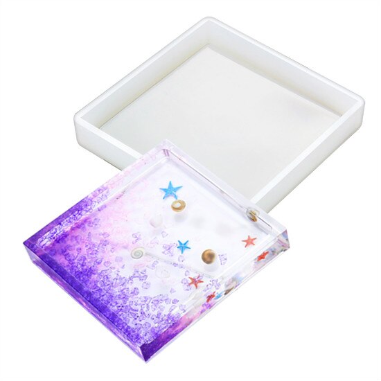 DIY Silicone Coaster Molds Square Epoxy Casting Mo... – Grandado