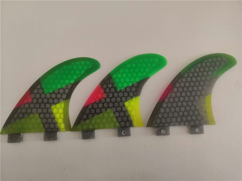 FCS G5 fiberglass surfboard fins 3pcs Medium thrus... – Grandado