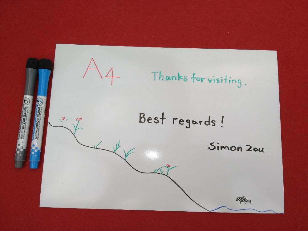 A4 White board set office supply stationery Writin... – Grandado