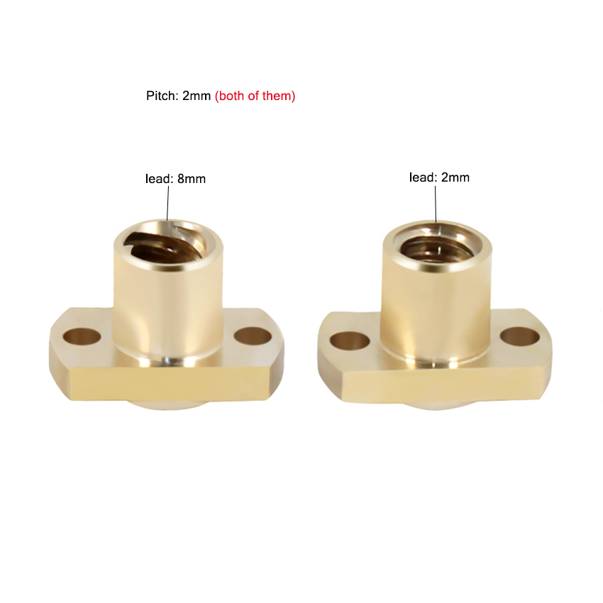T8 Lead Screw Nut, T- type double Cutting Edge Bra... – Grandado