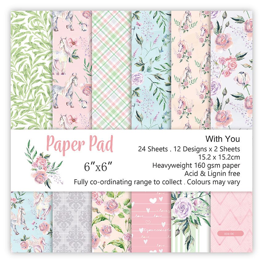 24 Sheets Scrapbooking Valentine's Day Scrapbook P... – Grandado