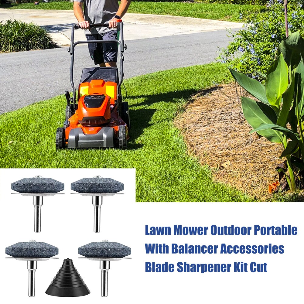 Gear Lawn Mower Whetstone Balancer Set Outdoor Gar Vicedeal