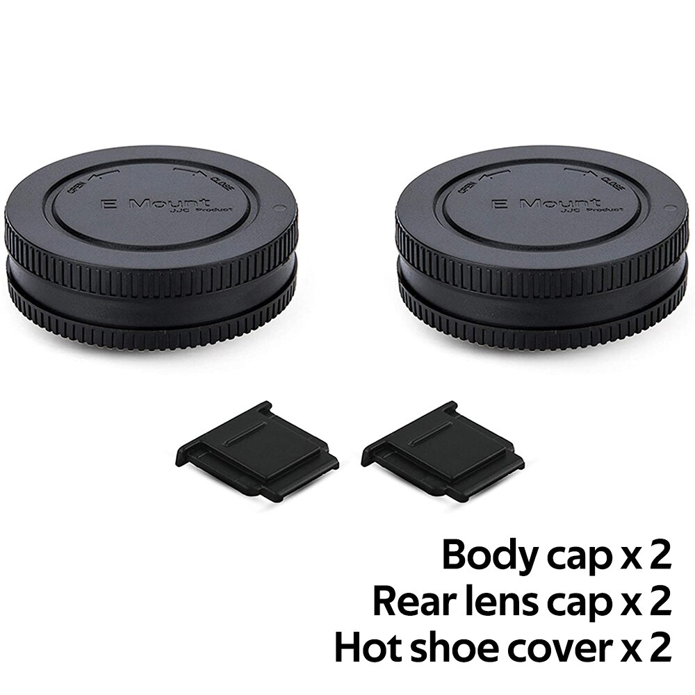 2 Pack E Mount Camera Body Cap & Rear Lens Cov... – Vicedeal