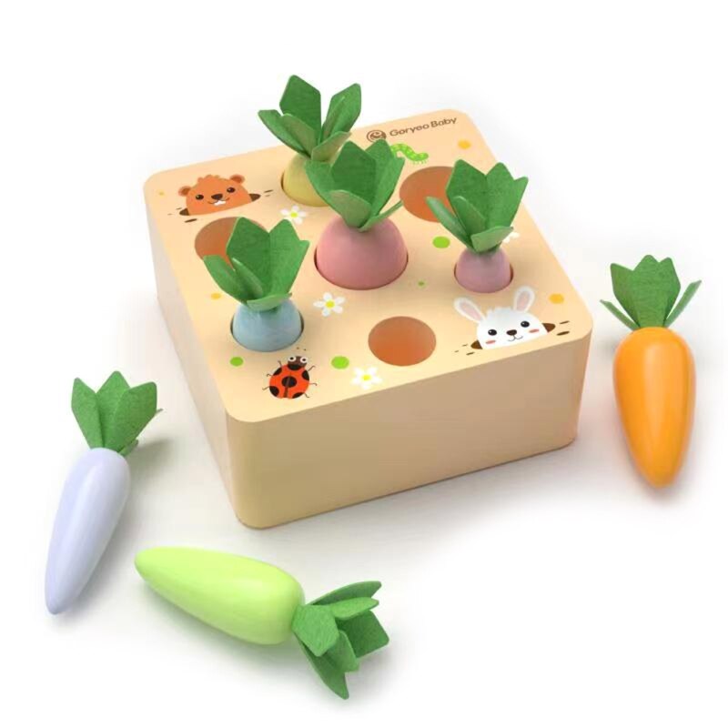 2-in-1 Plugging Toy Wooden Sorting Game Wooden Car... – Grandado