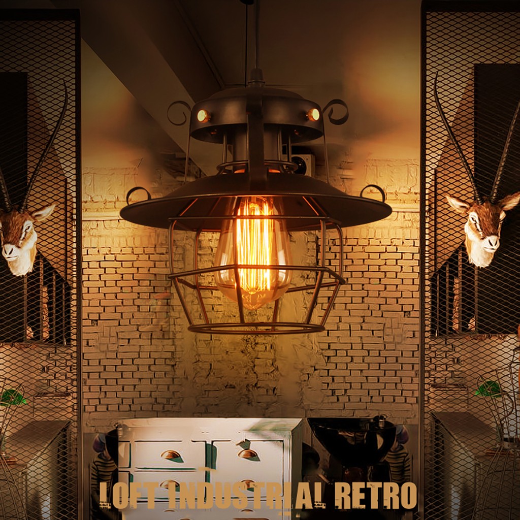 Vintage hanglamp Metalen Industriële lamp Armature... – Grandado