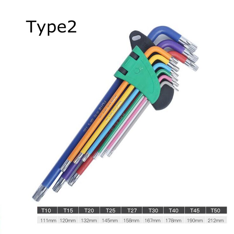 9pcs Hex Allen Wrench Set Color Coding Double-End ... – Vicedeal