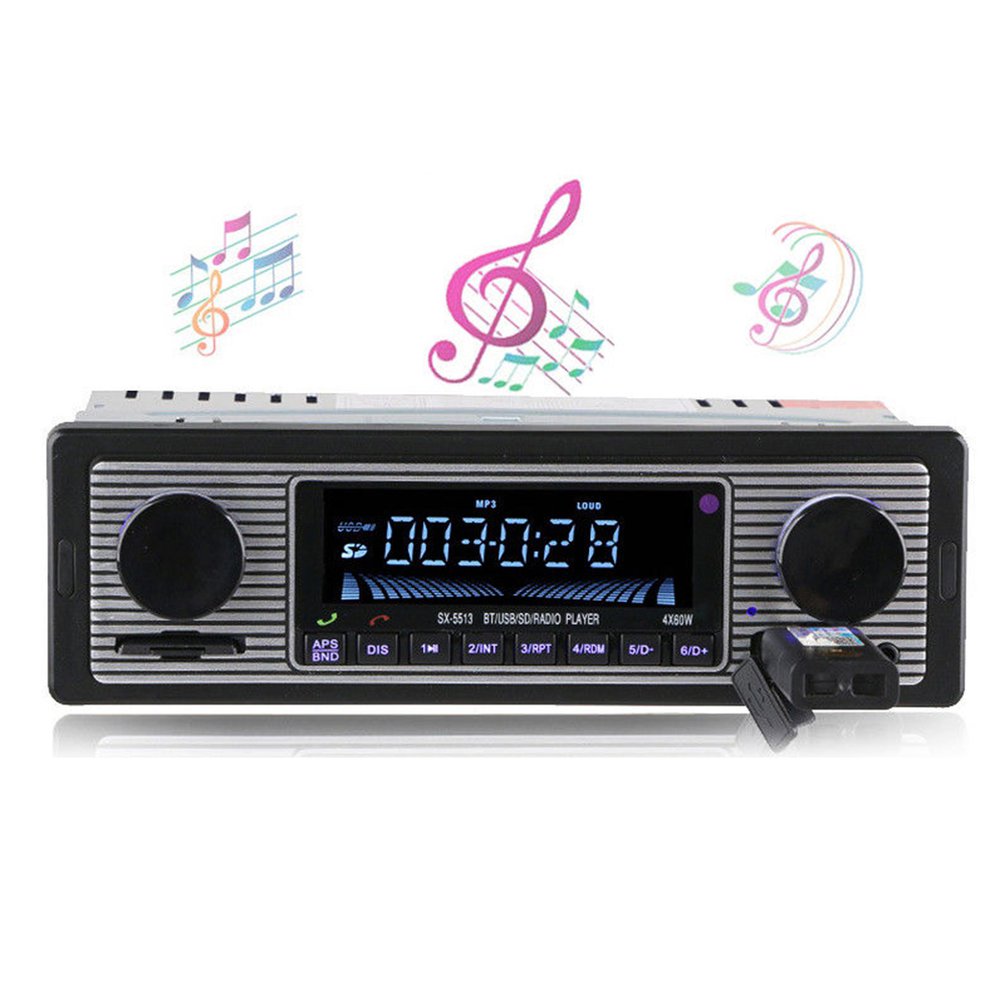 Vintage Car Bluetooth FM Radio MP3 Player Stereo U... – Grandado