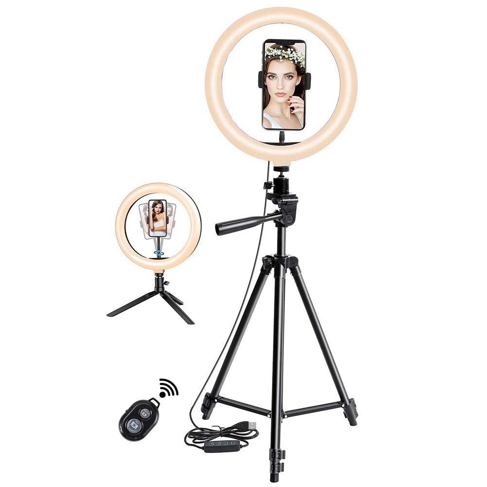 10 inch Ring Fill Light Dimmable LED Selfie Photog... – Grandado