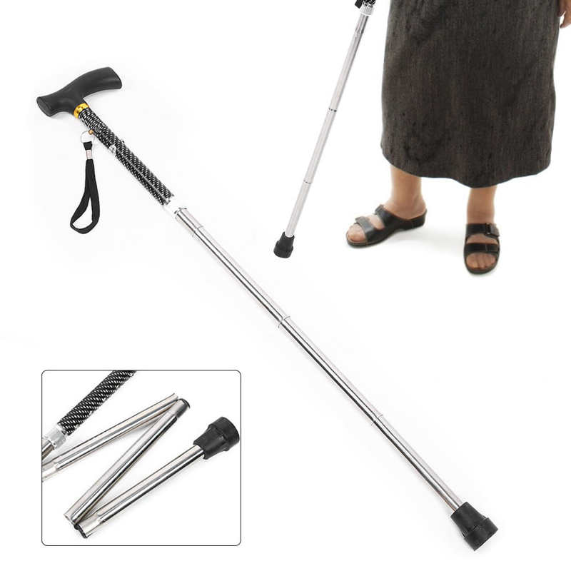 Walking Cane Adjustable Height Handle Crutch Foldi... – Vicedeal