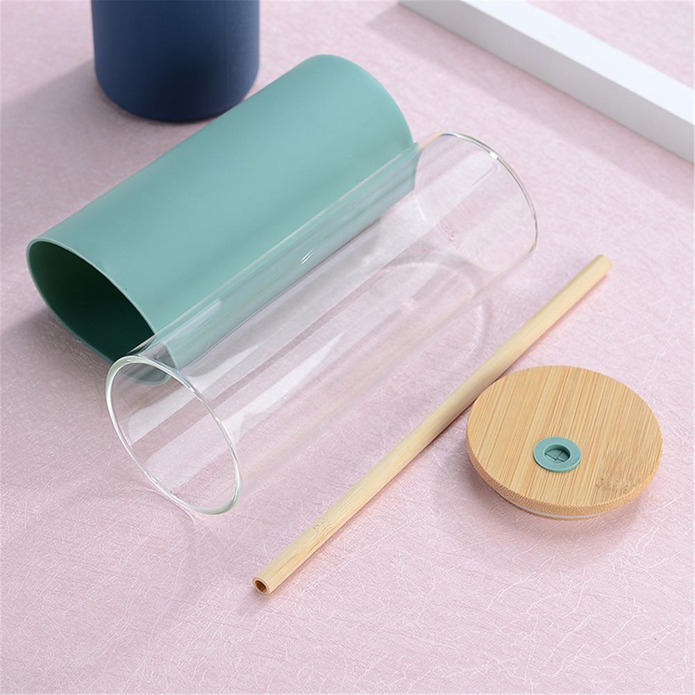450ml ins wind Glass Straw Cup High Borosilicate G... – Grandado