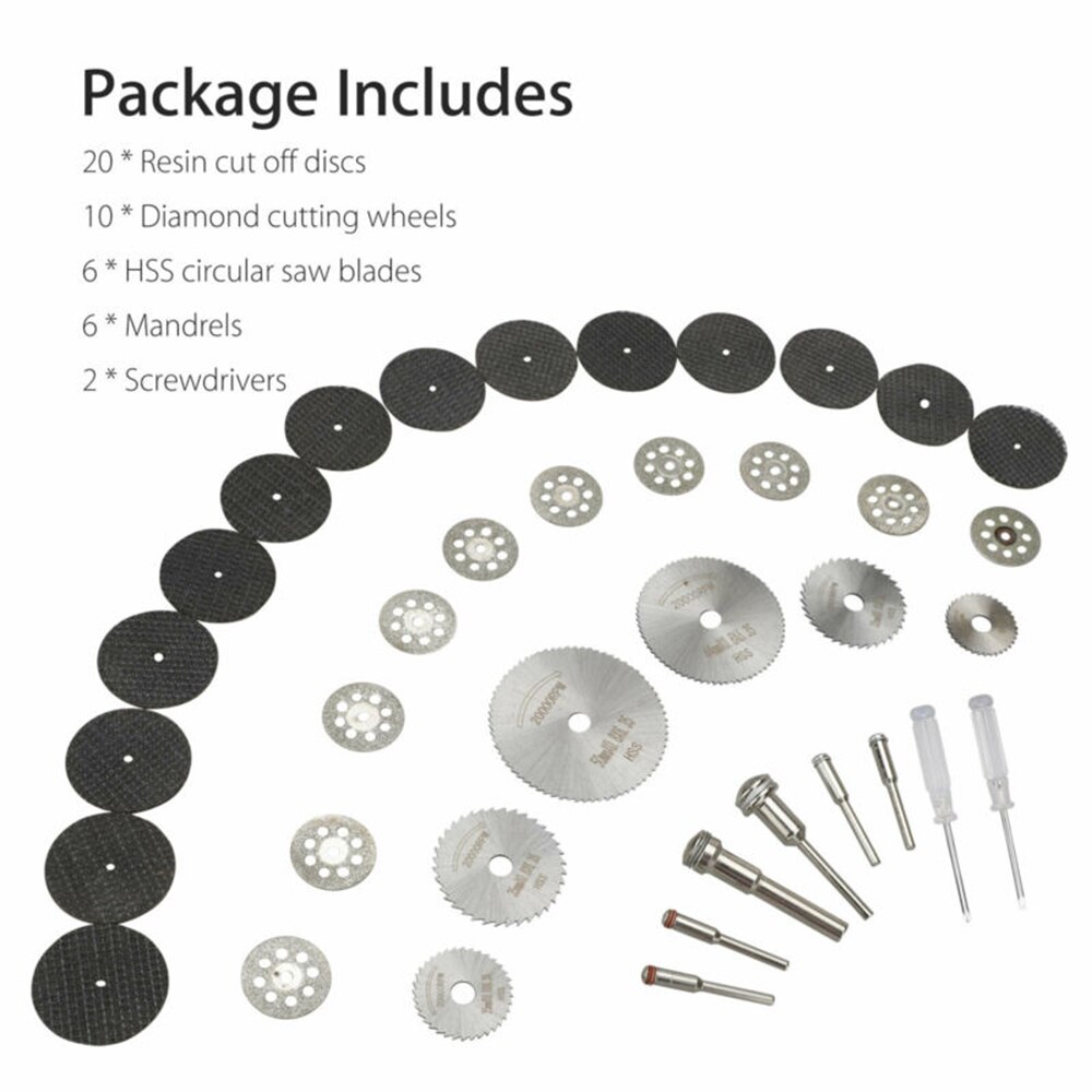 44 PCS Diamond Cutting Wheel Saw Cutters Cut Off D... – Grandado