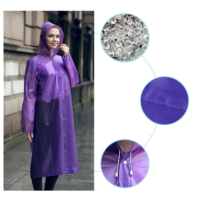 Eva Raincoat Waterproof Raincoat Transparent Campi... – Vicedeal