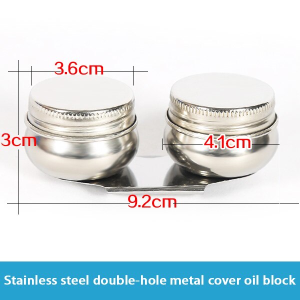 Stainless steel double hole oil pot oil paint pain... – Vicedeal