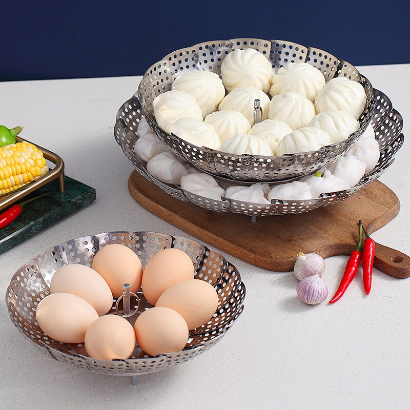 Vegetable Steaming Rack Stainless Steel Folding Fo... – Grandado