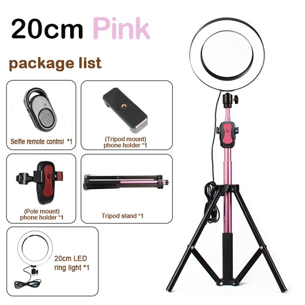 LED Ring Light 10inch 5600K Light Lamp Dimmable Ph... – Vicedeal