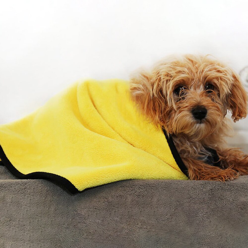 2 stk kæledyr hund blød sengetæppe kæledyr badehån... – Grandado