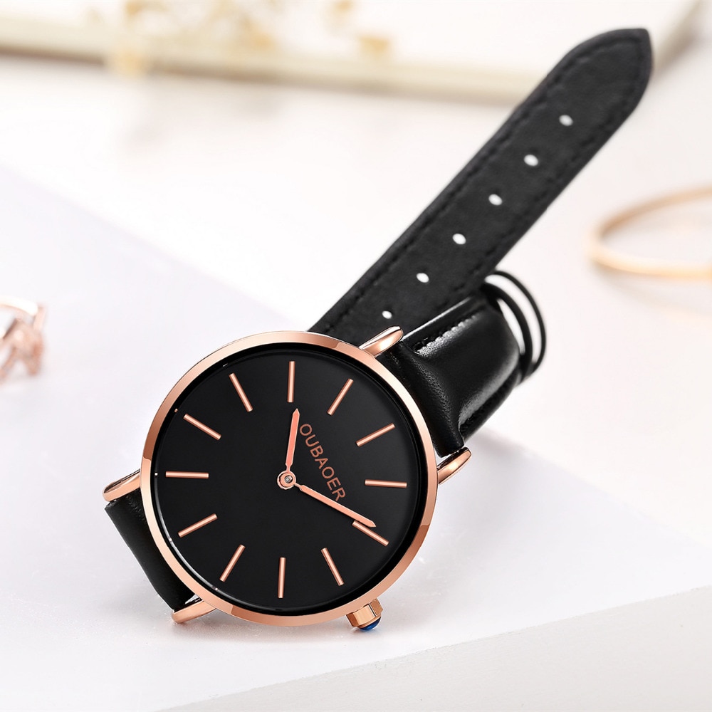 Lady Watch Women OUBAOER Wrist watches Quartz wome... – Grandado