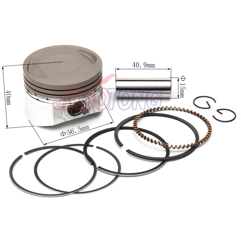 LiFan 150cc Piston kit 56.5mm Piston 15mm Pin Pist... – Vicedeal